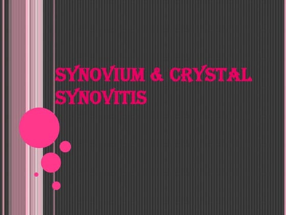 Degenerative condition of joints and spine For G.N.M 2nd & B.Sc.2nd ...