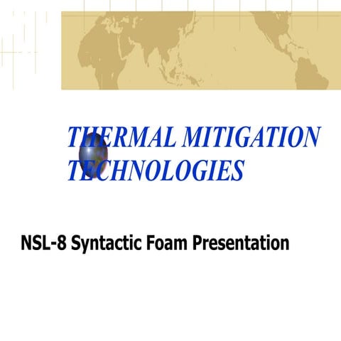 Syntactic foam presentation | PPT