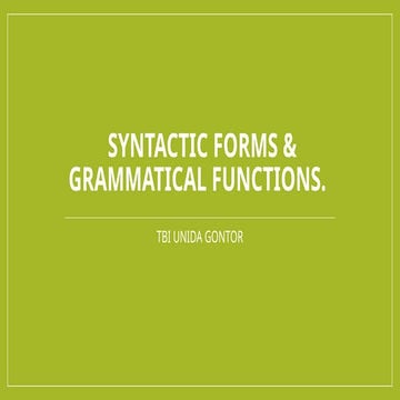 SYNTACTIC FORMS and GRAMMATICAL FUNCTION.pptx