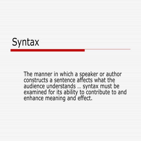 Syntax | PPT