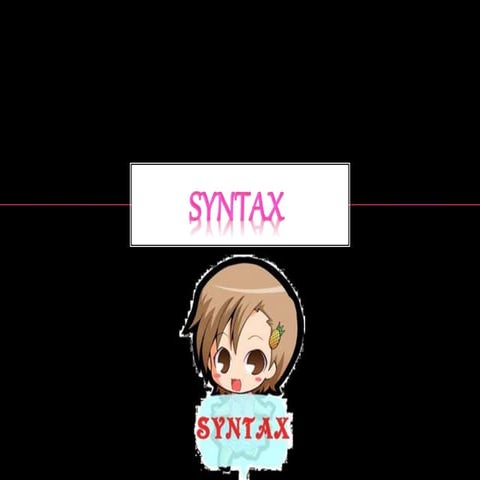 Syntax | PPTX