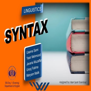 Syntax | PPT