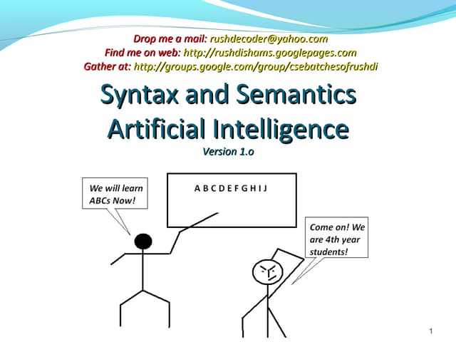 Syntax And Semantics Ppt