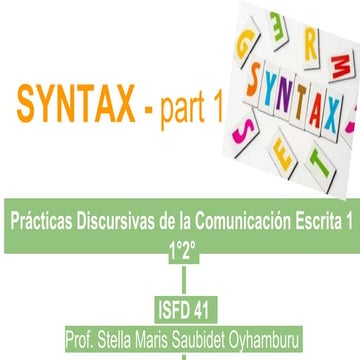 Syntax - part 1 | PPT