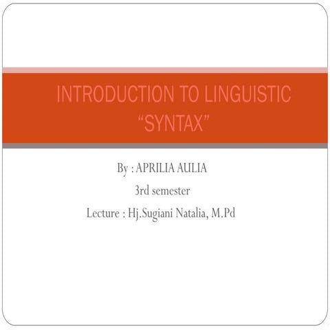 Syntax | PPT