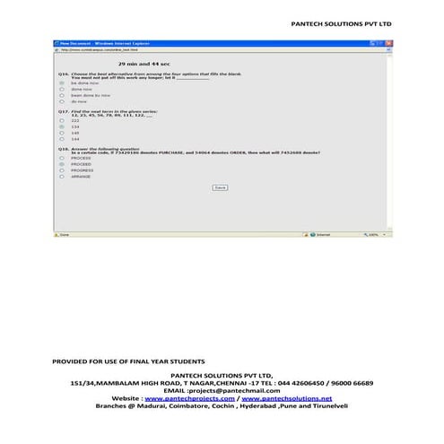 Tcs questions papers | PDF