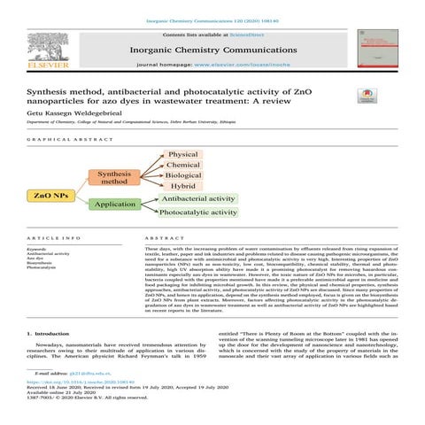 Synthesis-method-antibacterial-and-photocatalytic-activity-of-ZnO-nanoparticles-for-azo-dyes-in ...