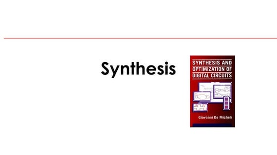 Synthesis and Optimization in Vlsi design | PDF