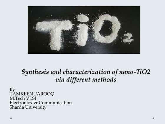 TiO2 Nanomaterial | PPT
