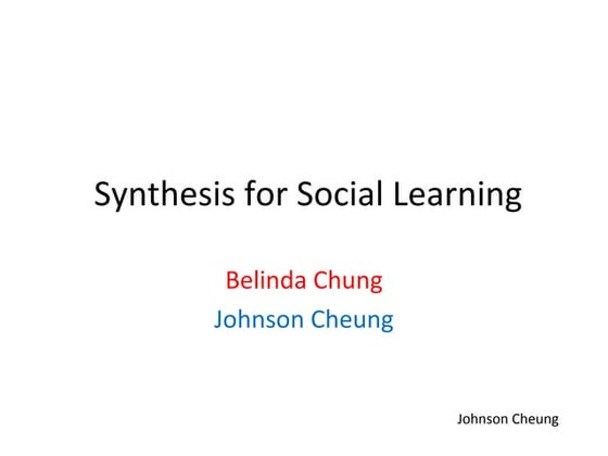 Social synthesis quest | PPT