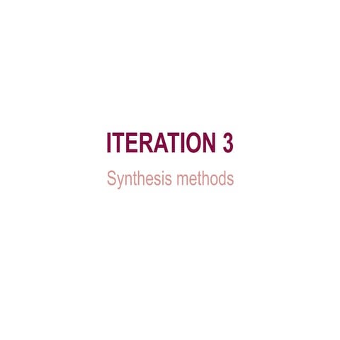 Synthesis iteration 3 | PPT