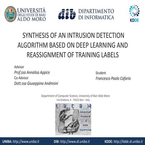 Synthesis Of An Intrusion Detection Algorithm Based On Deep Learning And Reassignment Of