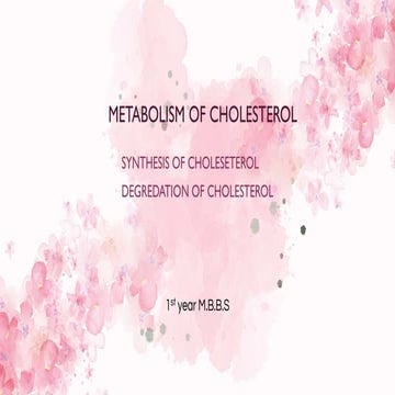 synthesis of Cholesterol.pptx