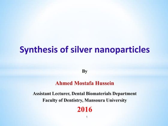 TOP-DOWN AND BOTTOM-UP APPROACH IN SYNTHESIS OF NANOPARTICLES.pptx | Chemistry | Science
