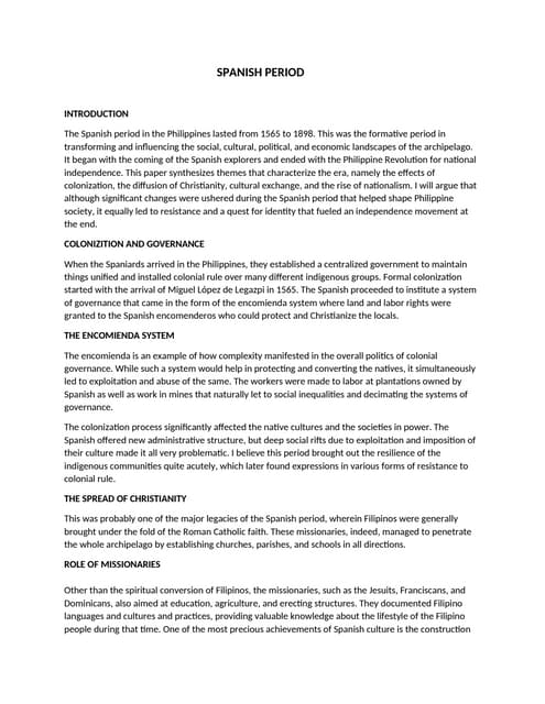 A Critical View And Summary Of Renato Constantino S The Philippines A ...