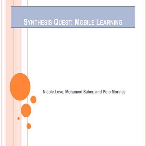 Synthesis of Multimedia Learning | PPTX