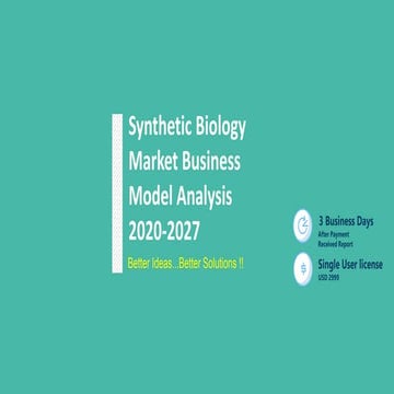 Synthetic Biology Market : Global Industry Trends, Dynamics ...