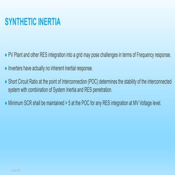 Synthetic inertia | PPTX