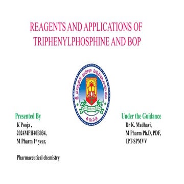 Organophosphorous compounds | PPTX