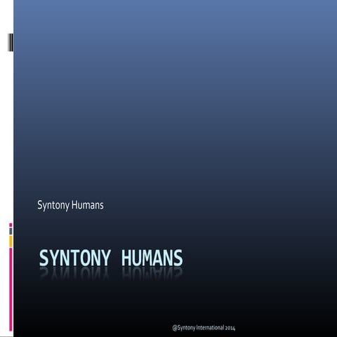 Syntony humans | PPT