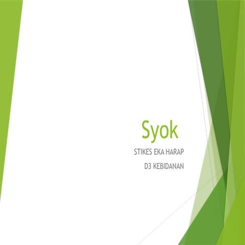 syok dan contoh dari berbagai macam syok | PPTX