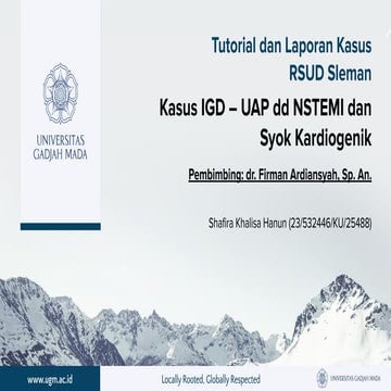 Syok Kardiogenik dan UAP dd NSTEMI di Sleman | PDF