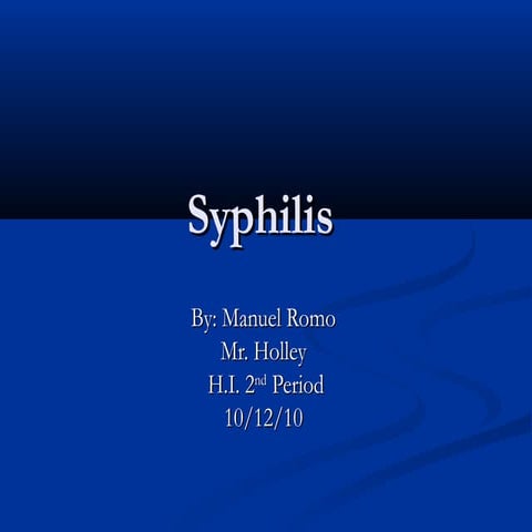 Syphilis | PPT