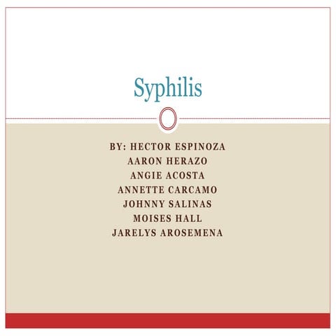 Syphilis | PPTX