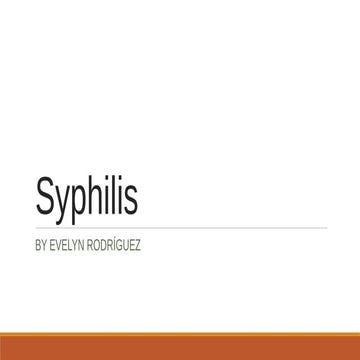 Syphilis | PPT