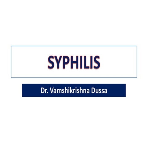 Syphilis | PPTX