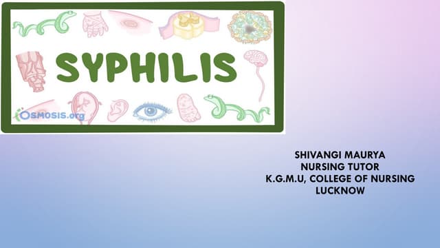 Syphilis | PPTX