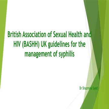 Syphilis UK Guidelines for Management.pptx