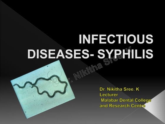 ORAL MANIFESTATIONS OF SYPHILIS-A review | PPTX