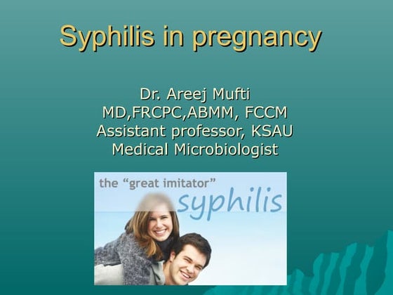Syphilis In Pregnancy