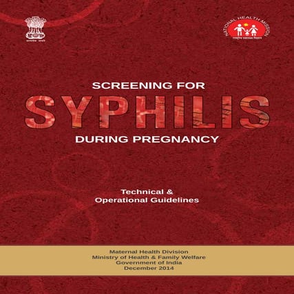 Syphilis screening in pw 5th jan | PDF