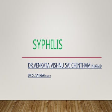 Syphilis special | PPT