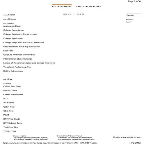 Syracuse university-000 | PDF