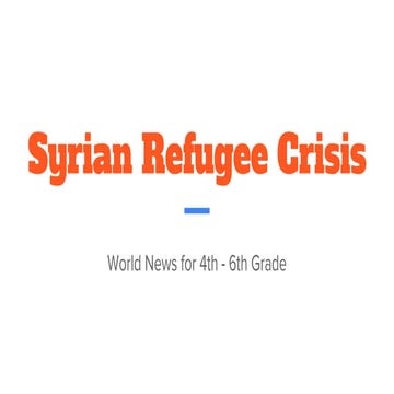 Syrian Refugees | PPT