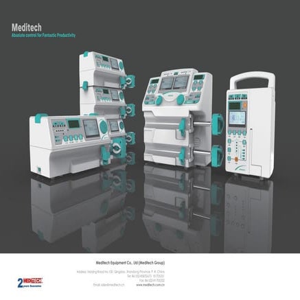 Syringe pump catalogue from Meditech -medical manufacturer | PDF