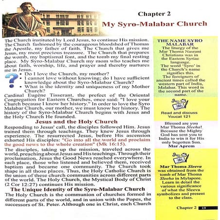 Syro Malabar Catechism Lesson Plan Class 12 Chapter 3 Lesson Plan James ...