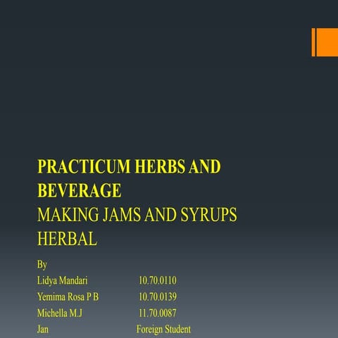 Syrup and jam | PPTX