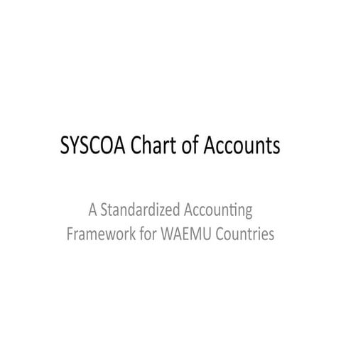 SYSCOA chart of account west and central | PPTX