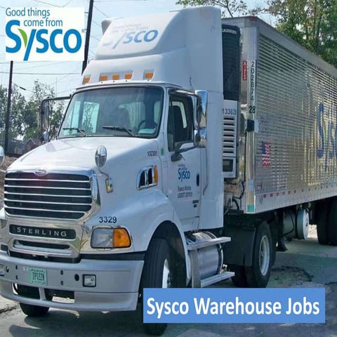 Sysco Warehouse Jobs | PPTX