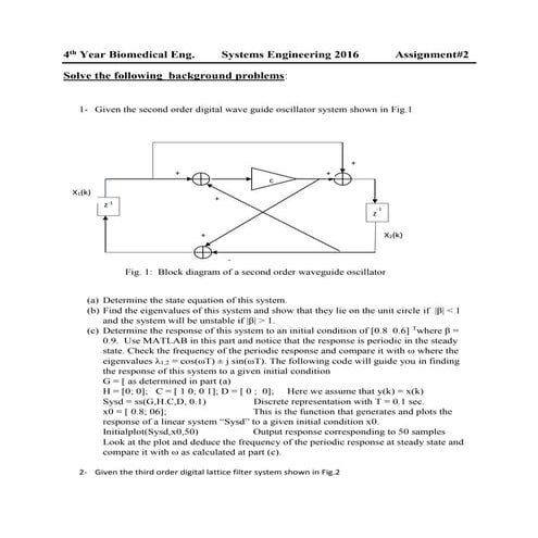 Control assignment#2 | PDF | Physics | Science