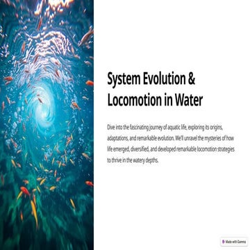 System-Evolution-and-Locomotion-in-Water.pptx