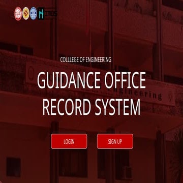 Guidance Office Record System User Interface | PPTX