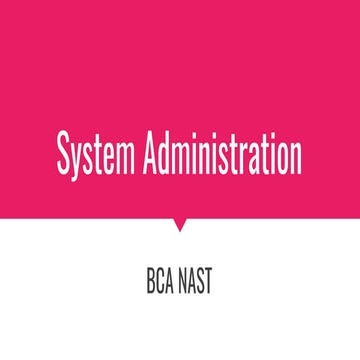 System administration | PDF