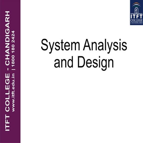 itft-System analysis and design | PDF