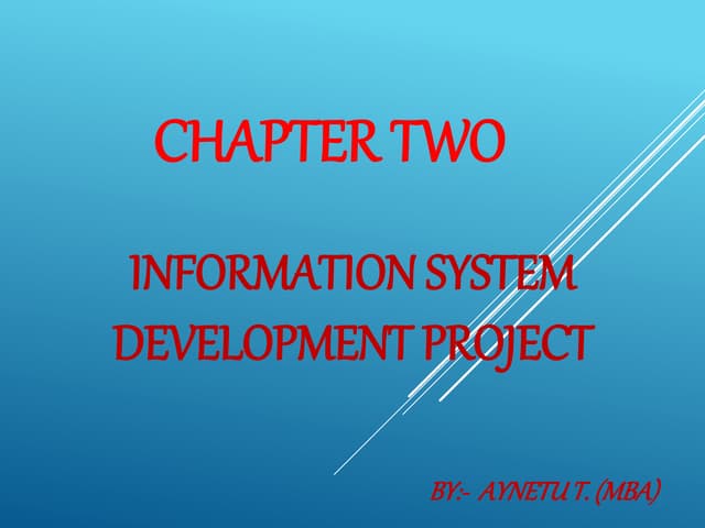 System Analysis And Design Chapter Two 1 Ppt