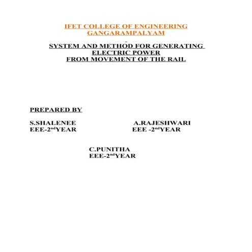System and method for generating electric power | PDF